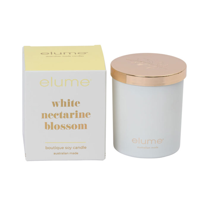 Boutique Soy Candle - White Nectarine - Elume Australian Handmade Candles